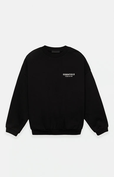 ESSENTIALS CREW NECK BLACK AND WHITE (FW24)
